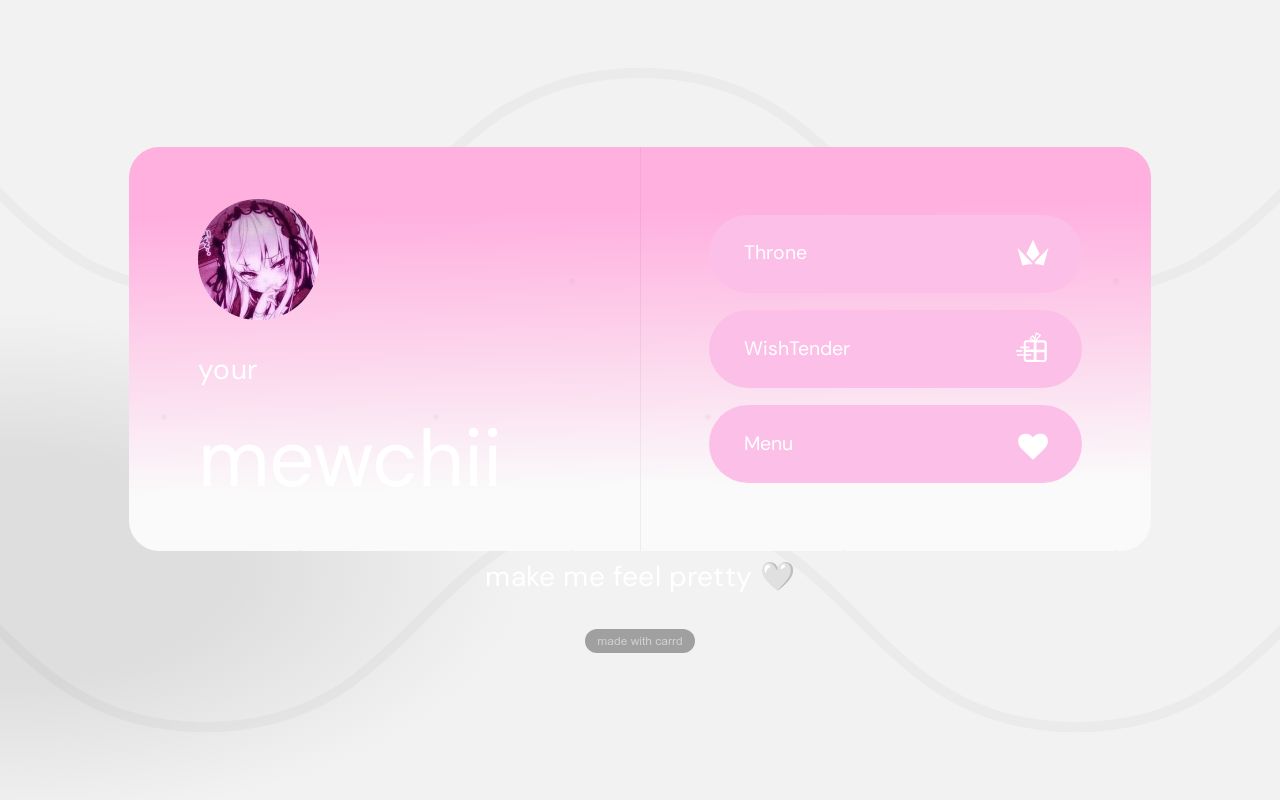 mewchii's carrd